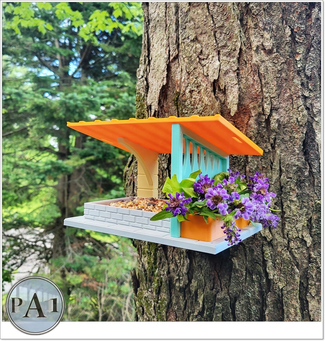 Bird Feeder | Mid Century Modern | 3D Printed – Super 3D Printer