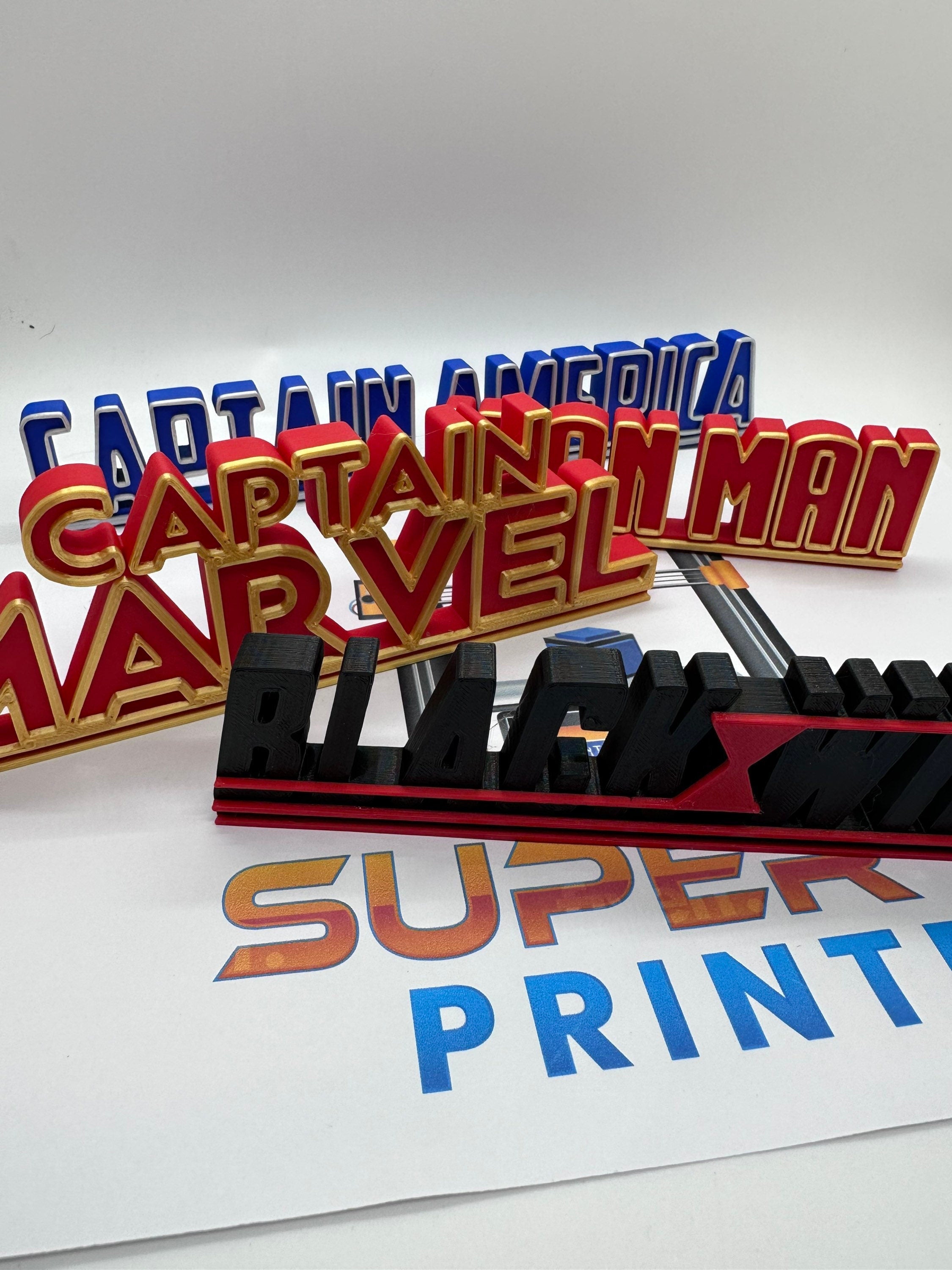 Movie Nameplates | 3D Printed – Super 3D Printer